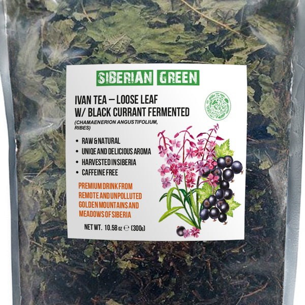 Fermented Ivan Tea with Black Currant – Caffeine-Free - SiberianGreen.com