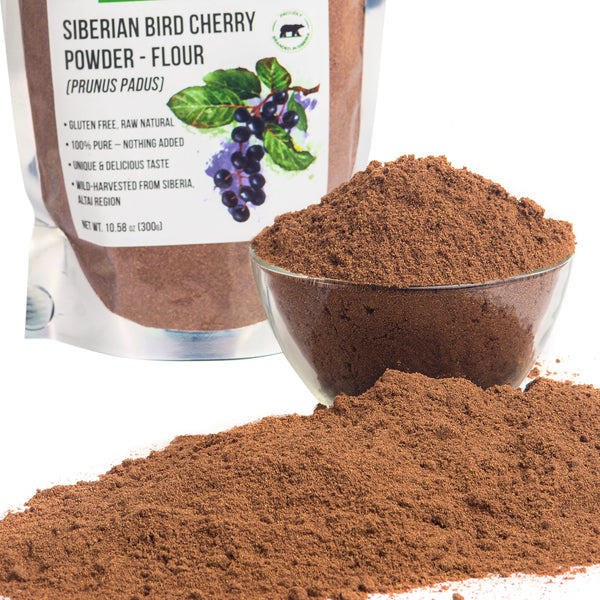 Siberian Bird Cherry Flour 300g – Natural & Gluten-Free - SiberianGreen.com